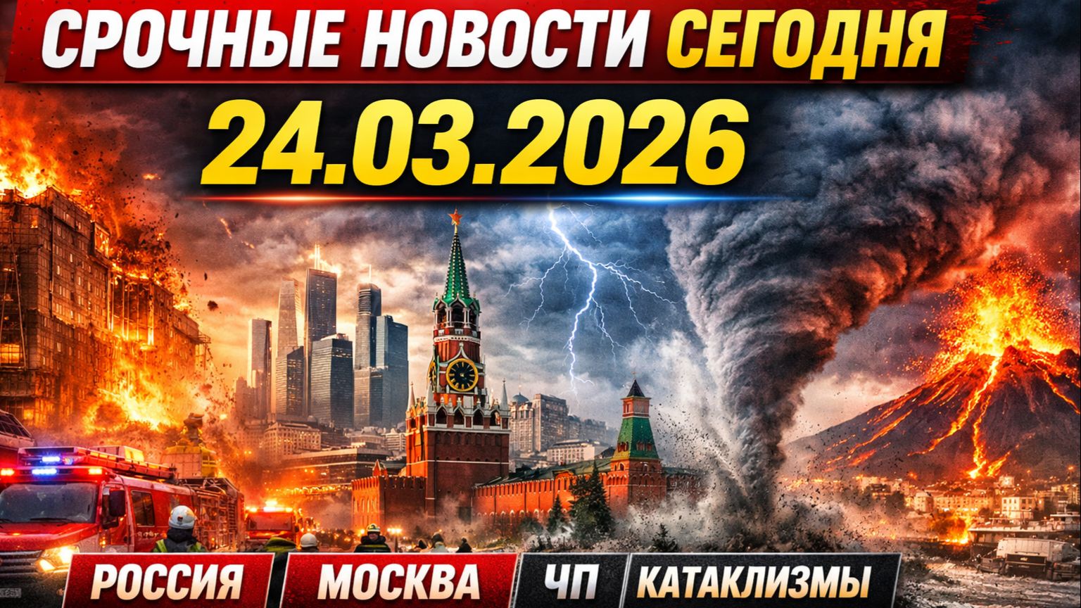 Новости Сегодня 24.03.2026 | Россия, Москва | Экстренный вызов | Катаклизмы | События дня