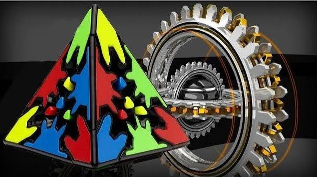 Как собрать Шестерёнчатую  пирамидку, Gear pyraminx, how to solve cube, куб гир