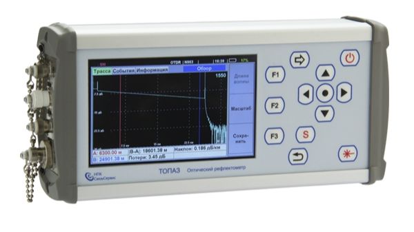 1550nm---125km. ТОПАЗ-9400-А-31-55-РМН. НПК "СвязьСервис". Рефлектометрия оптических волокон.