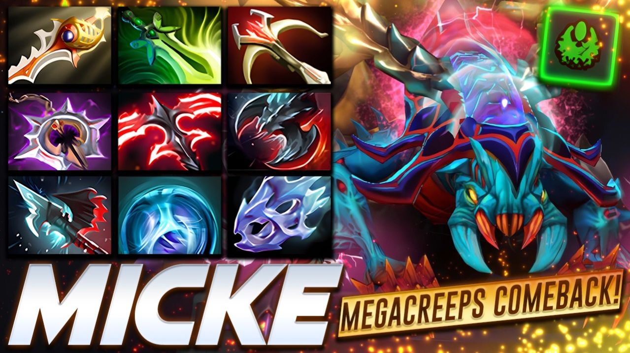 Micke Weaver - Megacreeps Comeback! — профессиональный геймплей в Dota 2 [Смотри и учись]