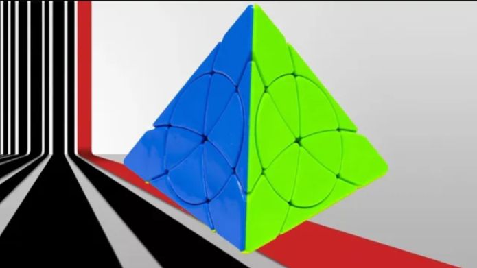 Как собрать Петал Пираминкс Новое решение, New solution Petal Pyraminx how to solve, crazy пирамида