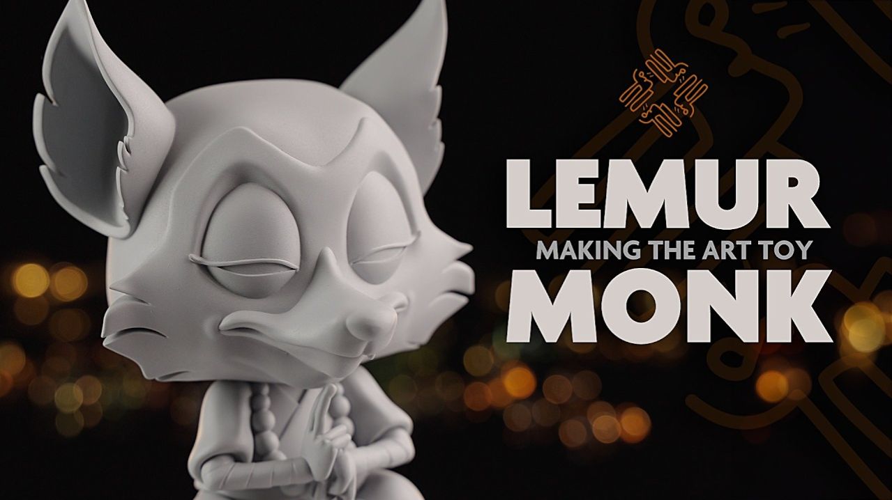Как я с нуля создал эту изысканную коллекционную статуэтку лемура-монаха!