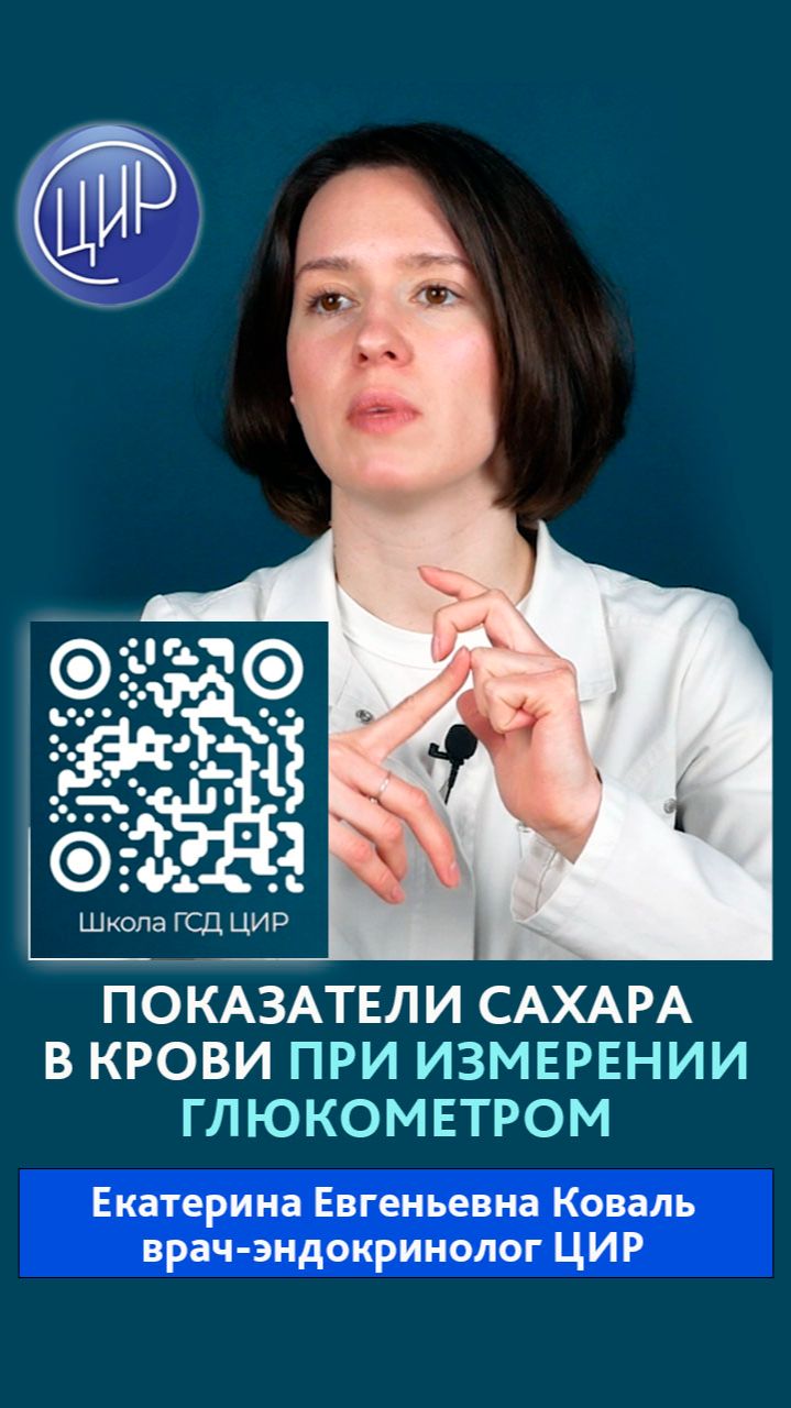Показатели сахара в крови при измерении глюкометром. Врач-эндокринолог ЦИР Коваль Е.Е.
