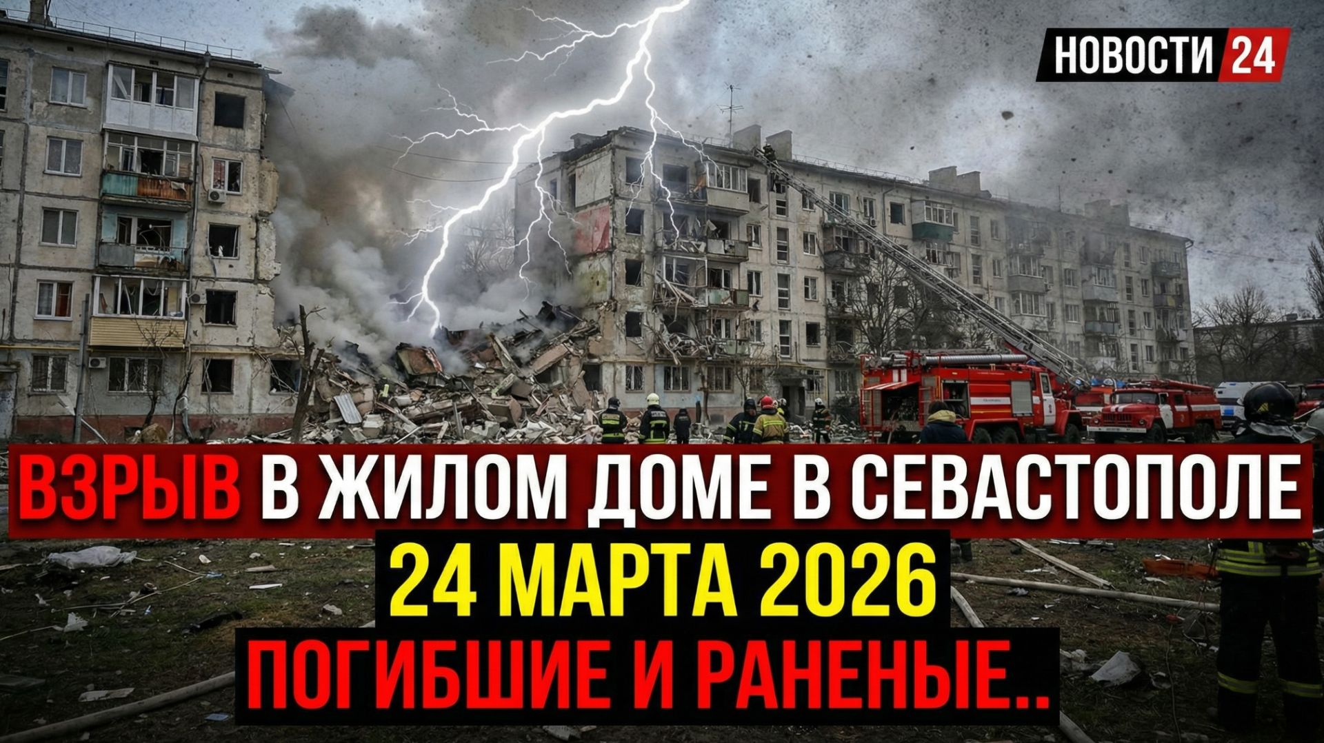 ЖУТКАЯ ТРАГЕДИЯ В РФ! Взрыв в жилом доме в Севастополе 24 марта 2026 погибшие и раненые. .