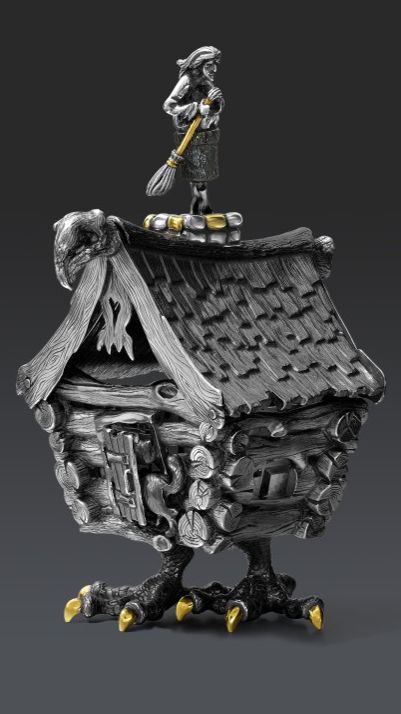 Солонка "Избушка на курьих ножках" Уход