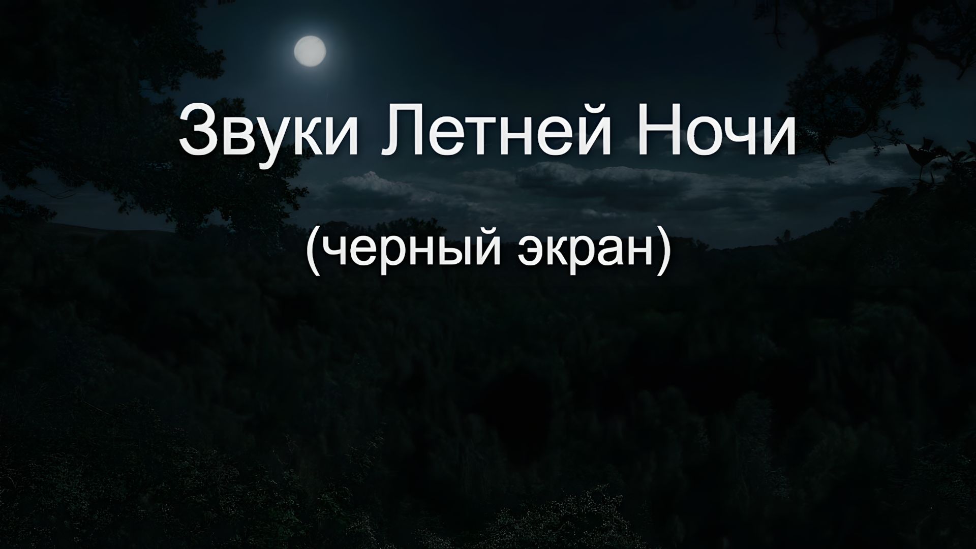 3 часа успокаивающих звуков летней ночи. Сверчки. Расслабление без шума в ушах (черный экран).