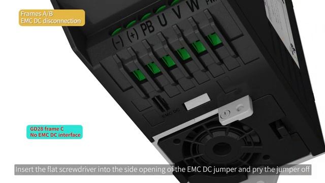 GD28_INVT_VFD EMC AC and EMC DE disconnection guide