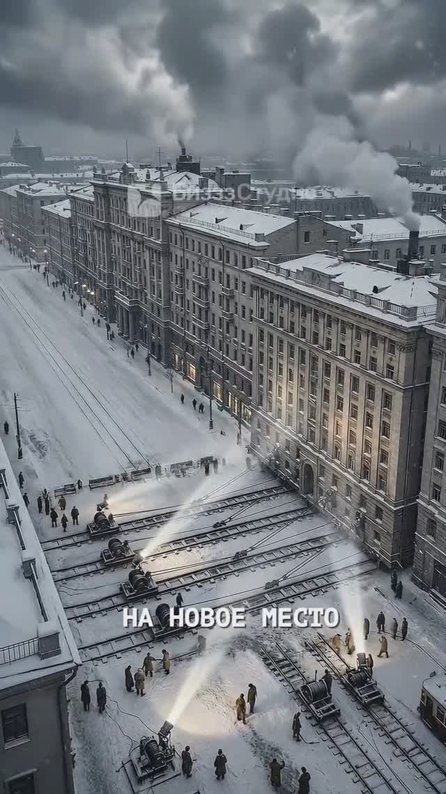 Как в Москве передвигали дома весом 20 000 тонн.