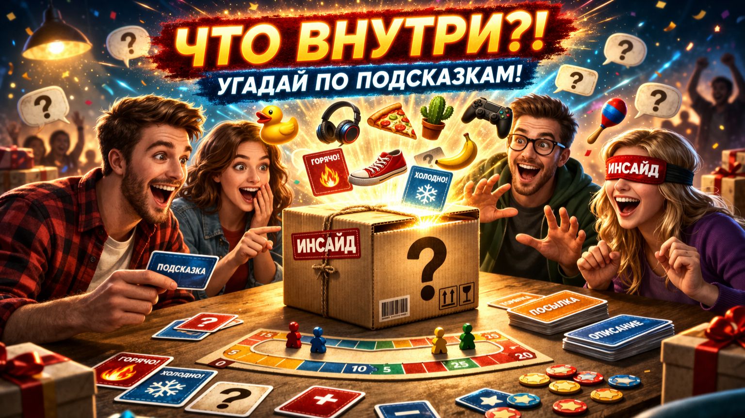 Инсайд — правила игры | Обзор, как играть, угадай что в коробке