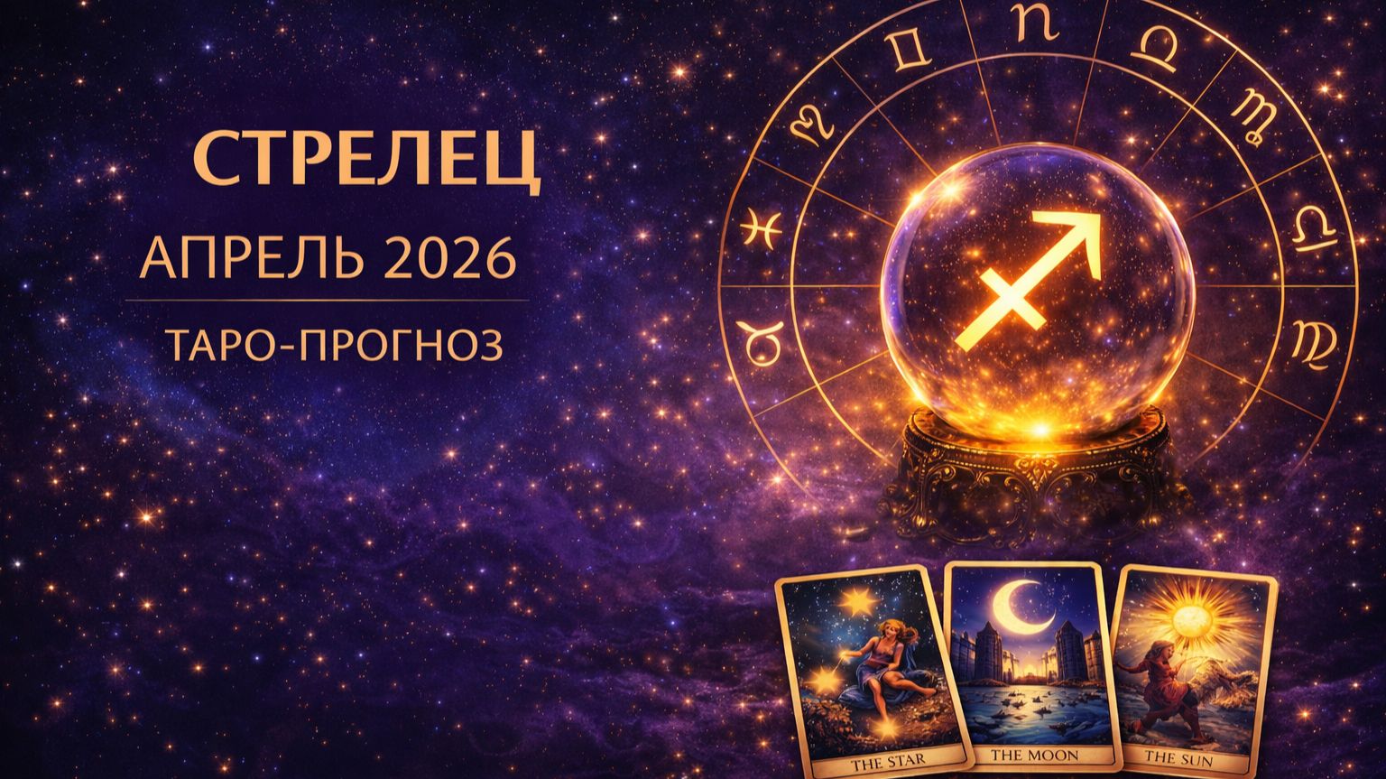 Стрелец ♐ Таро прогноз на апрель 2026 года