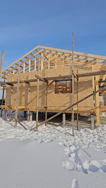 Обшивка OSB плитами каркасного дома