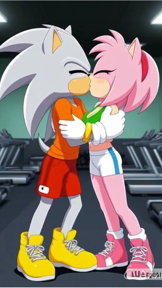 Тандер и Эми поцелуи.