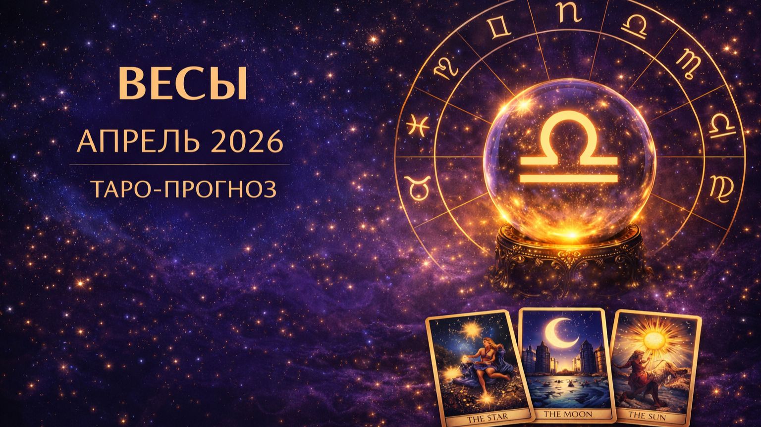 Весы ♎ Таро прогноз на апрель 2026 года
