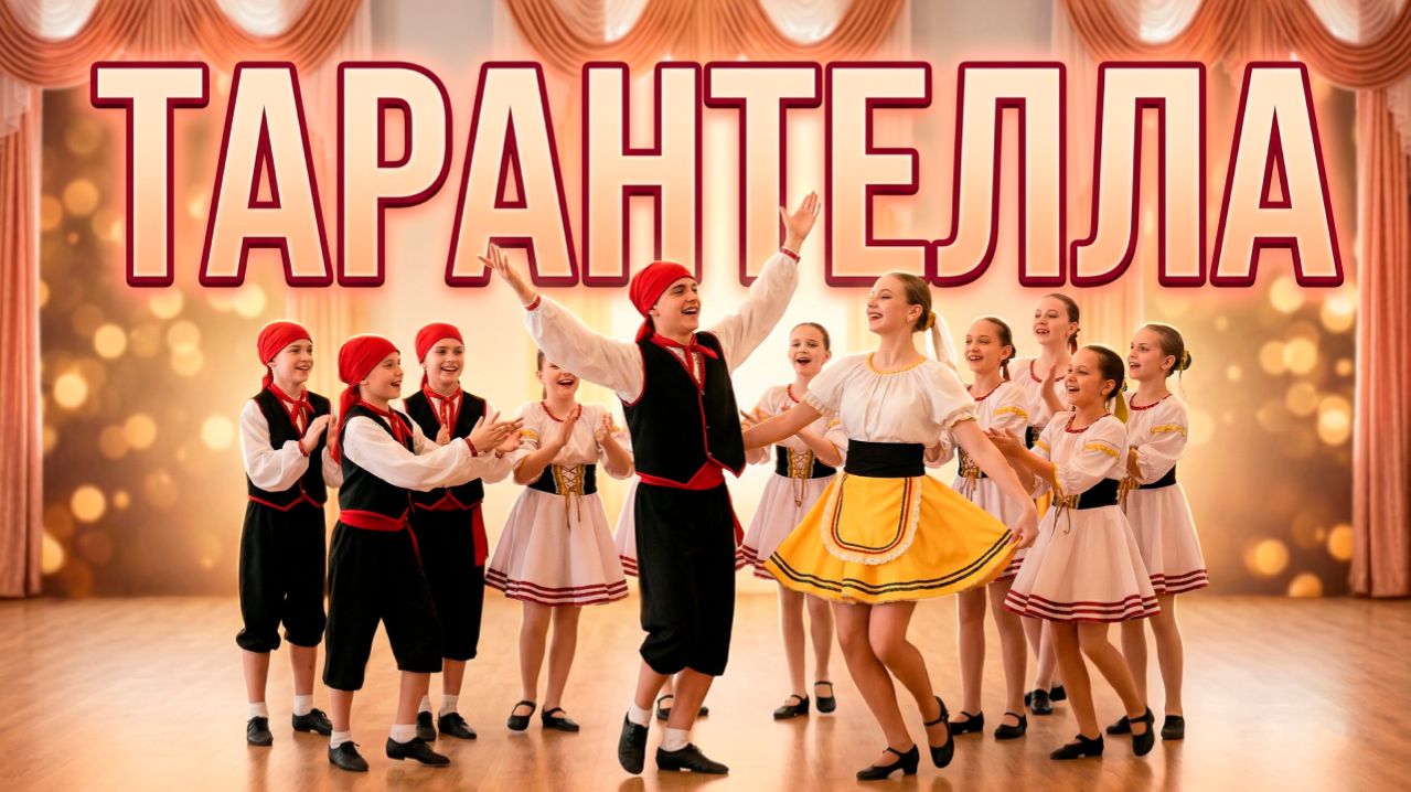 Итальянский танец "Тарантелла". ОАНТ "Жемчужина Крыма". Фестиваль "На Олимпе"