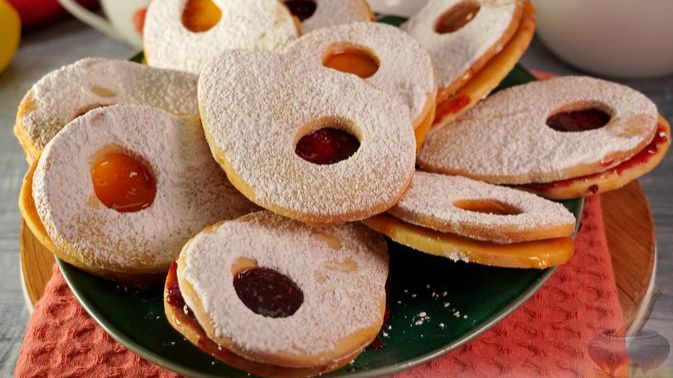 ЛИНЦЕРСКОЕ ПЕЧЕНЬЕ "ПАСХАЛЬНЫЕ ЯЙЦА"