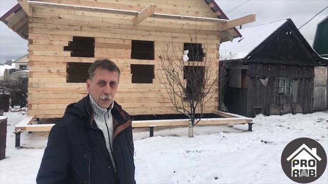 Отзыв от заказчика на дачный домик из простого бруса за 7 дней от компании "ДСК ПРОРАБ"  в Томске