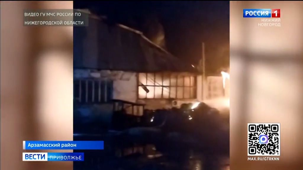 Цех по переработке шин сгорел ночью в Сормовском районе