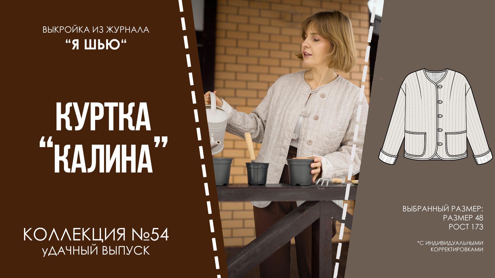 Куртка "КАЛИНА". Журнал "Я шью" №54