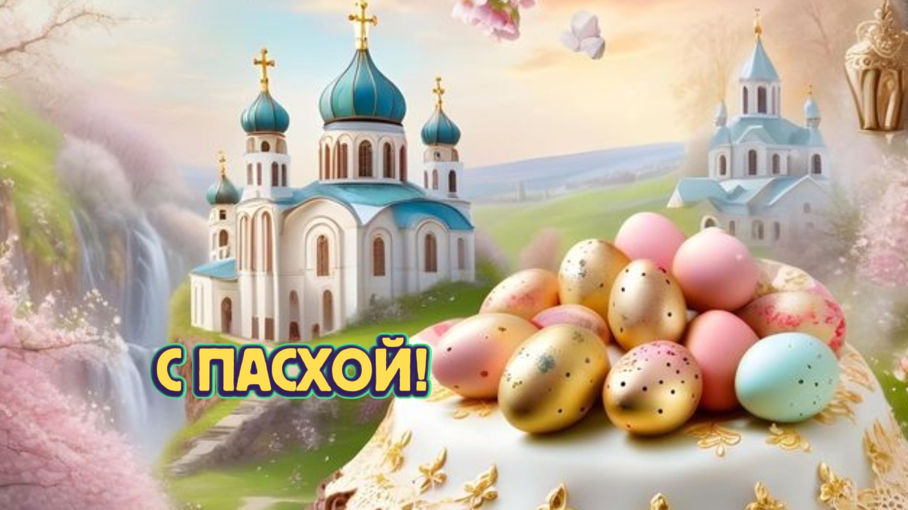 С ПАСХОЙ! Очень красивое музыкальное поздравление! С Великой Пасхой! 🕯️✨