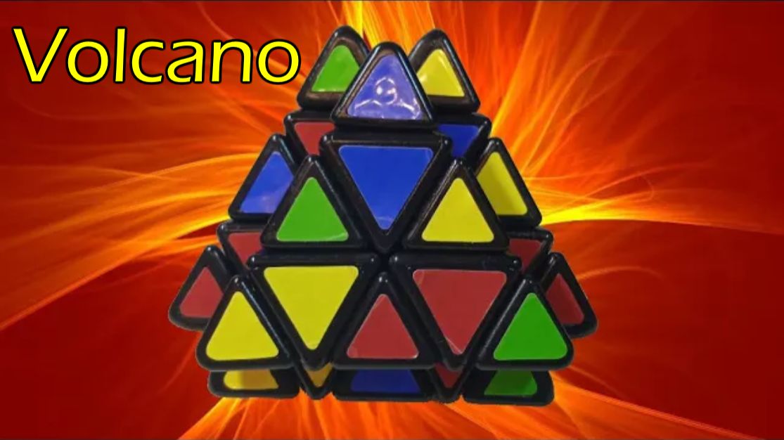 Как собрать Пирамиду Вулкан, Pyraminx Volcano how to solve cube