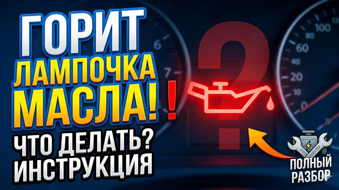 Что делать Если горит лампочка давления масла_