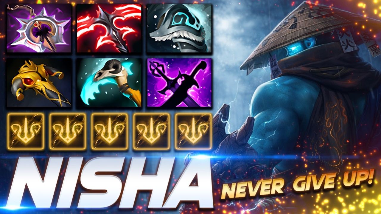 Nisha Storm Spirit Never Give Up! — профессиональный геймплей в Dota 2 [Смотри и учись]