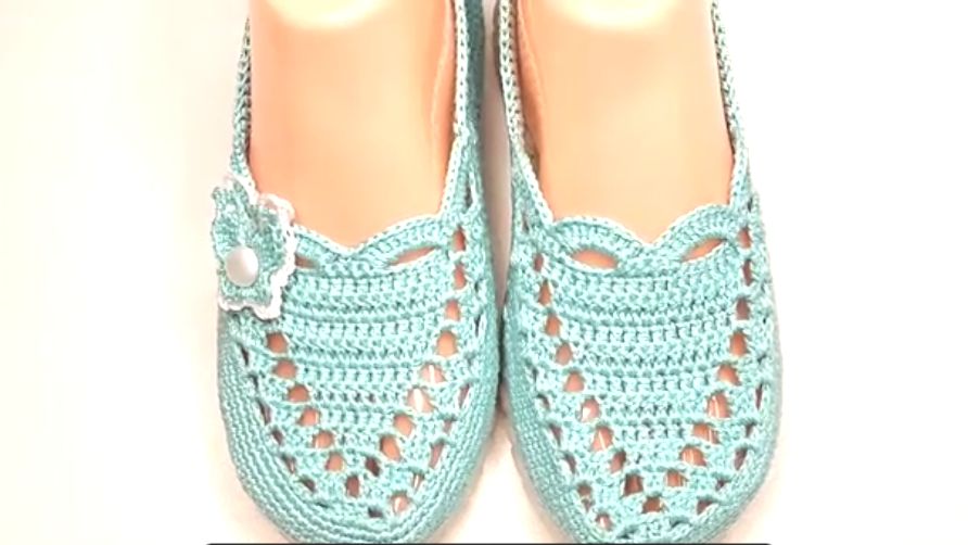 Туфли женские голубые