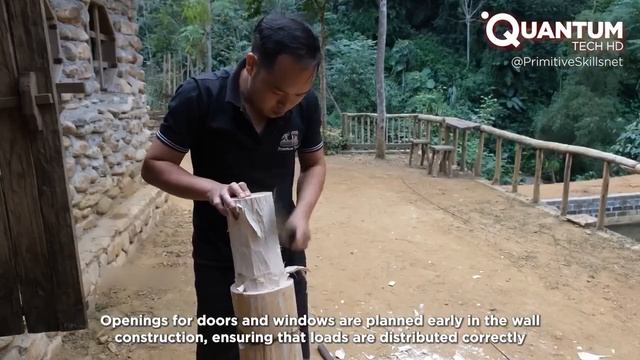 Построил ЛЮКСОВУЮ ВИЛЛУ с водопадом в дикой природе # @PrimitiveSkillsnet [-46816144_456262842] [720