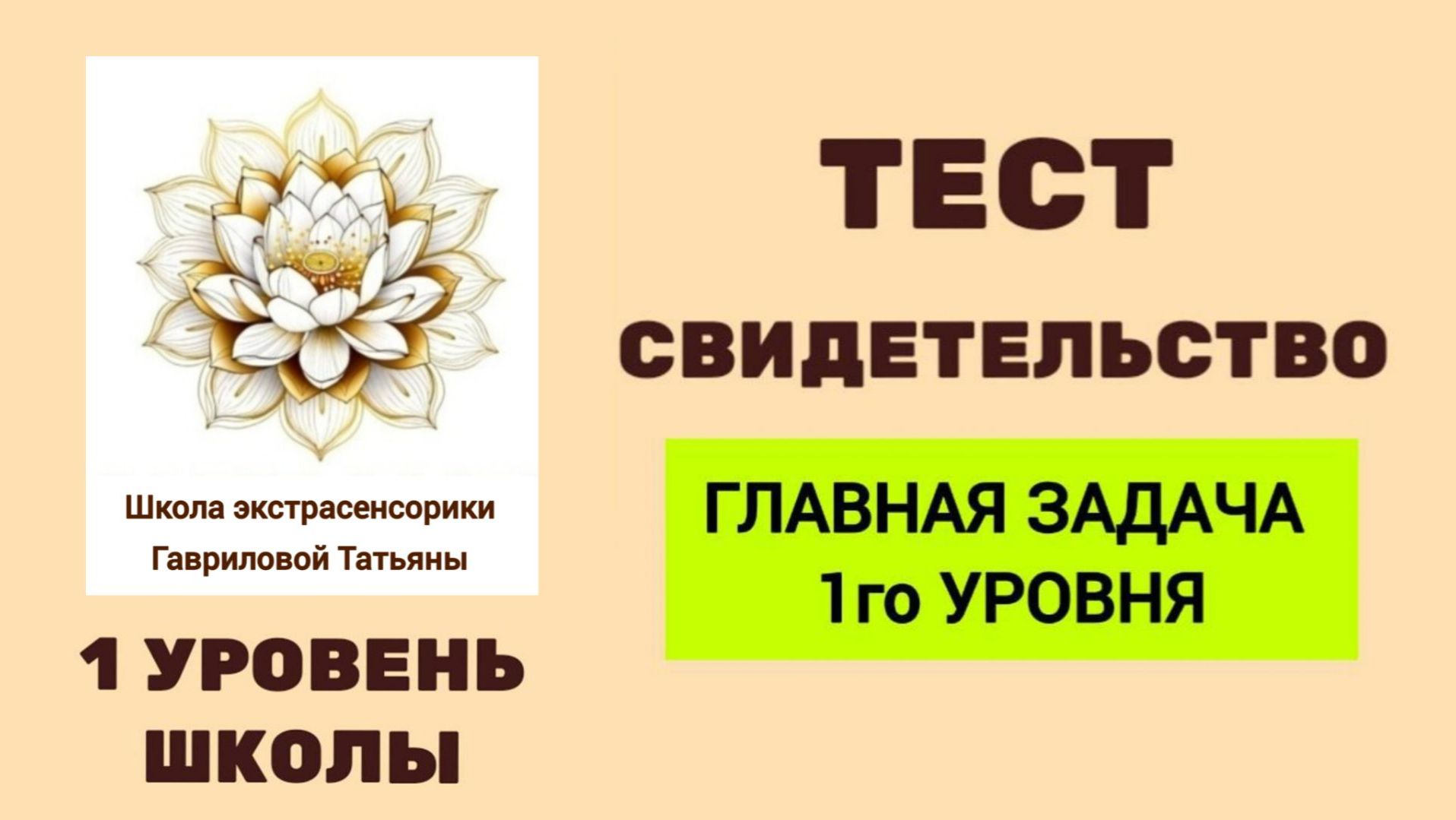 131 Школа экстрасенсорики. 1 уровень обучения. ТЕСТ. СВИДЕТЕЛЬСТВО. ГЛАВНАЯ ЗАДАЧА 1 УРОВНЯ