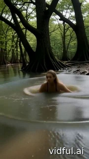 Погружение  девушек в болота