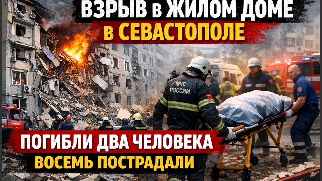 ТРАГЕДИЯ В РФ!! Взрыв в жилом доме в Севастополе: погибли два человека, восемь пострадали