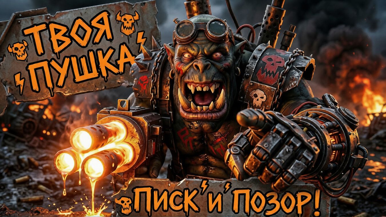БОЛЬШЕ ПУШЕК! Смотри, он плавится  Warhammer 40,000 Cinematic