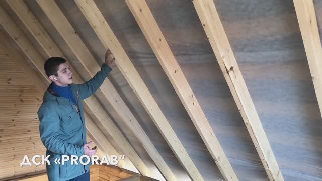 Дом 6х6 из профилированного бруса 150х150мм от компании ПРОРАБ (СНТ_Левобережье)