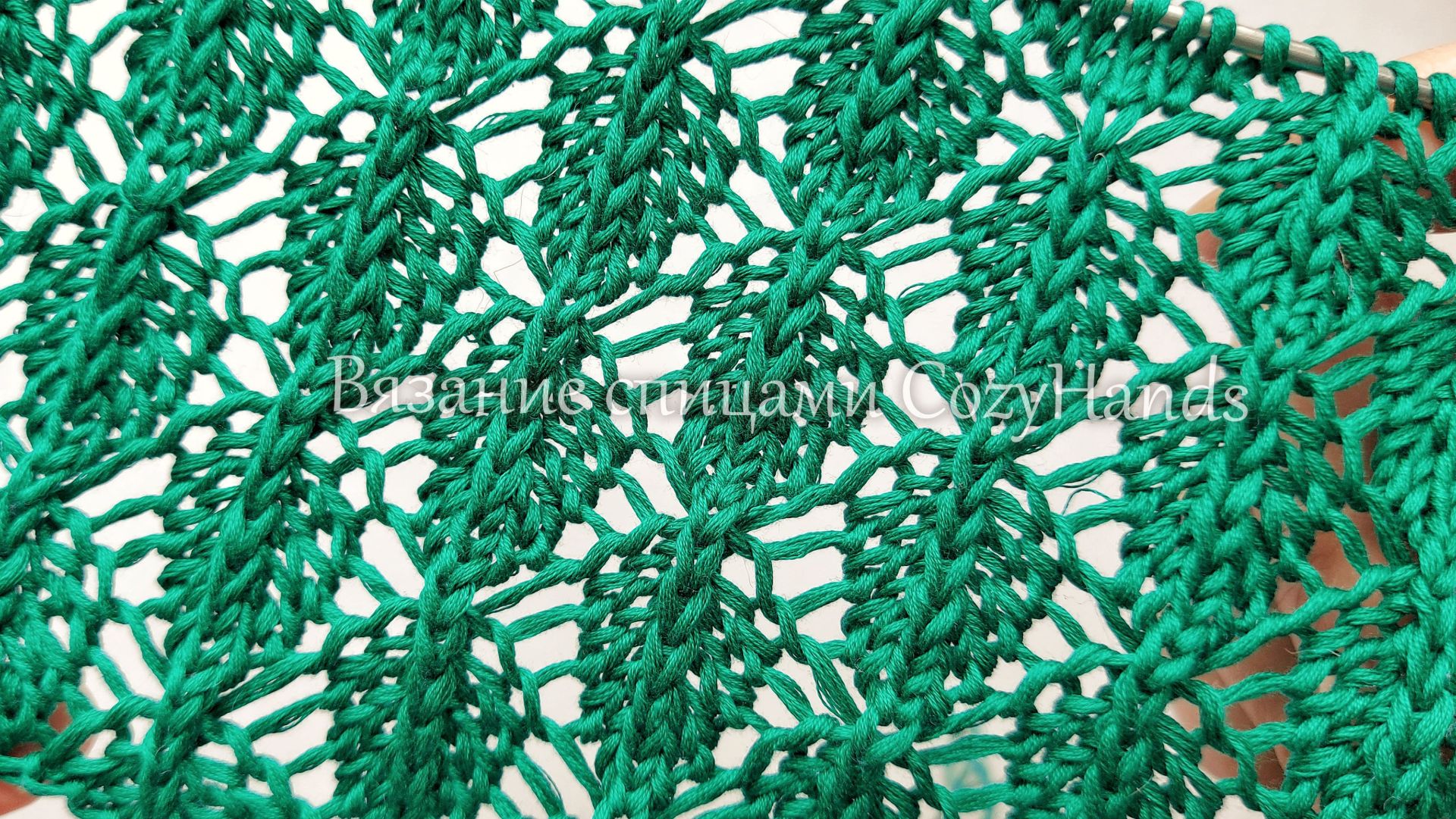 Ажурные паучки спицами для вязания летних плечевых изделий, палантинов, носков / Схема