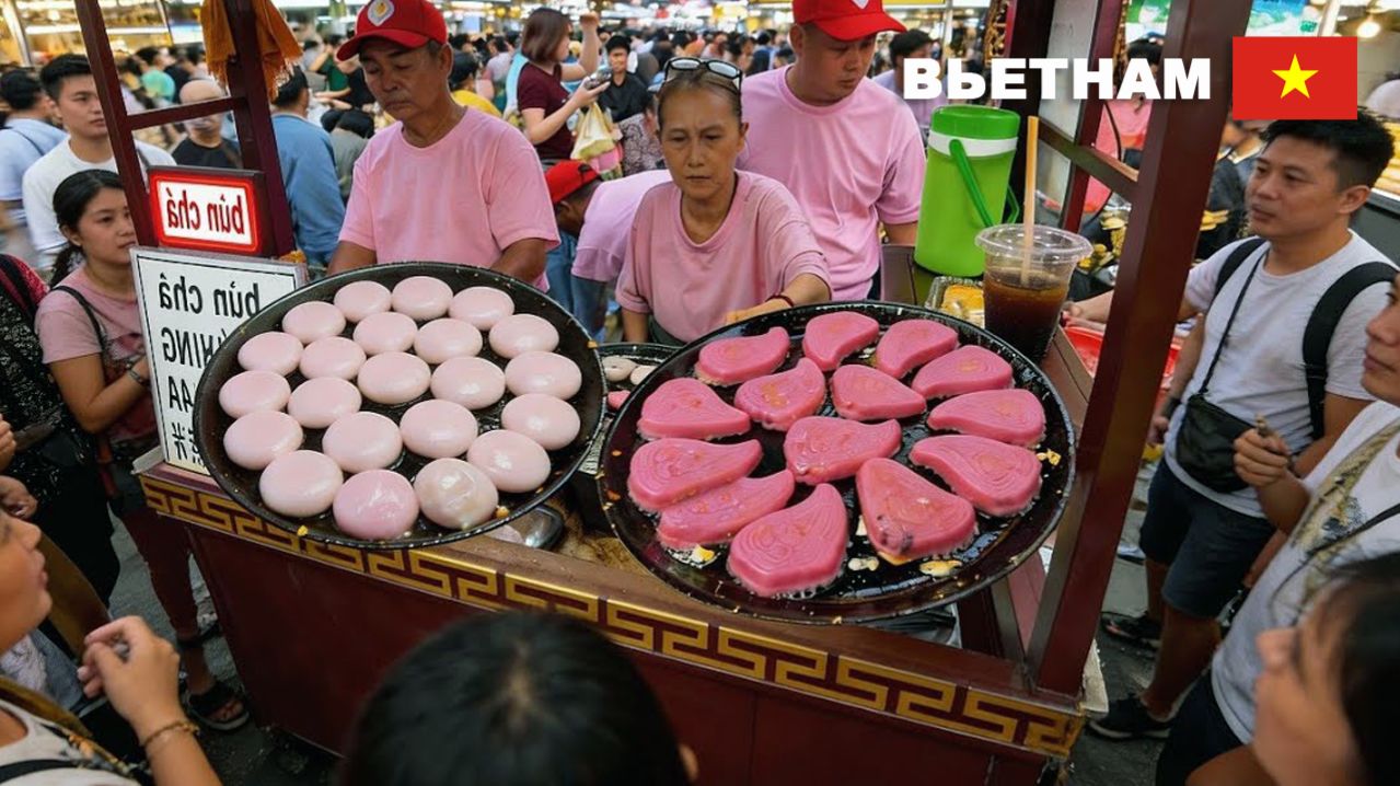 Вьетнамская уличная еда | Постойте в длинной очереди, чтобы насладиться пельменями с луком-шниттом
