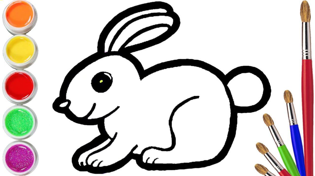 Мультик для детей-Как нарисовать ЗАЙЦА/Рисование зайца для детей