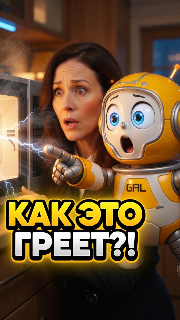 Как работает микроволновка за 30 секунд 🤯 #Shorts