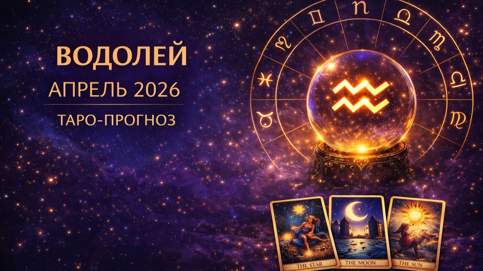 Водолей ♒ Таро прогноз на апрель 2026 года
