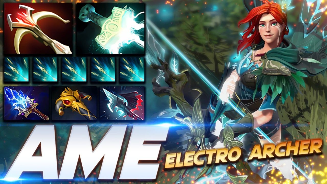 Ame Windranger Electro Archer — профессиональный геймплей в Dota 2 [Смотри и учись]