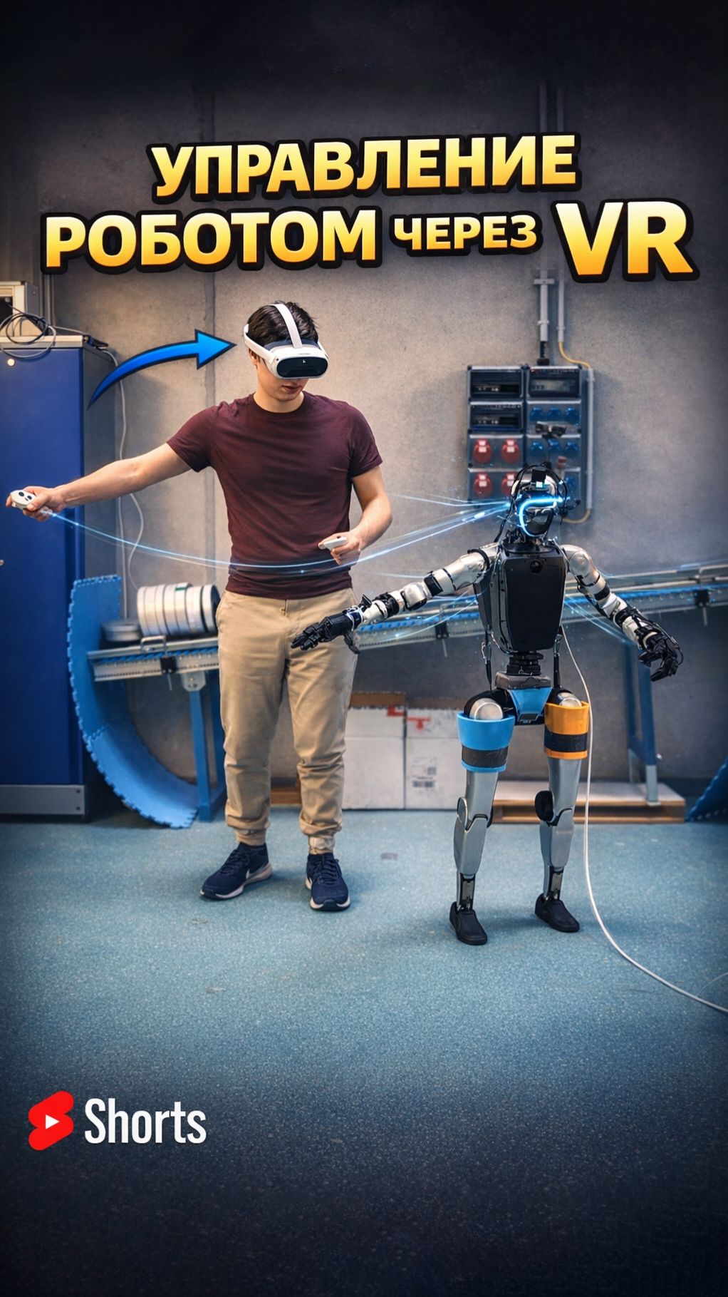 Кейс PRS: VR управление роботом. Unitree G1 EDU B.