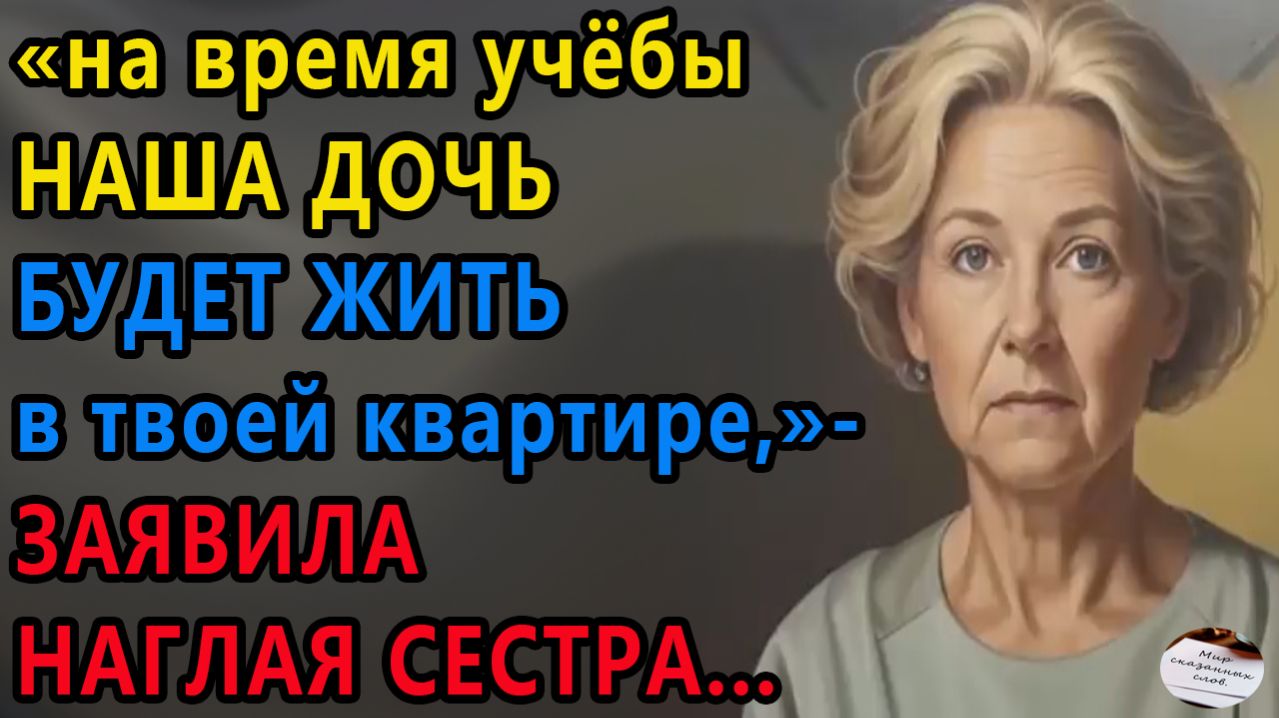 Истории из жизни: На время учебы наша дочь будет жить в твоей. Аудио рассказы, Жизненные истории