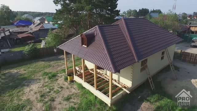 Обзор дома из профилированного бруса сечением 150х200мм от компании ПРОРАБ (в пос Тахтамышево)