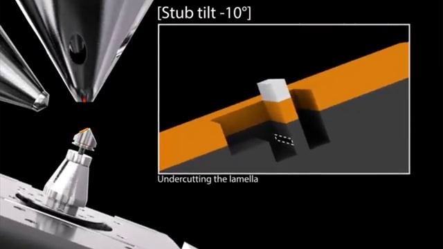 как сделать пучек протонов ионов FIB для образца in situ для просвечивающей микроскопии.mp4