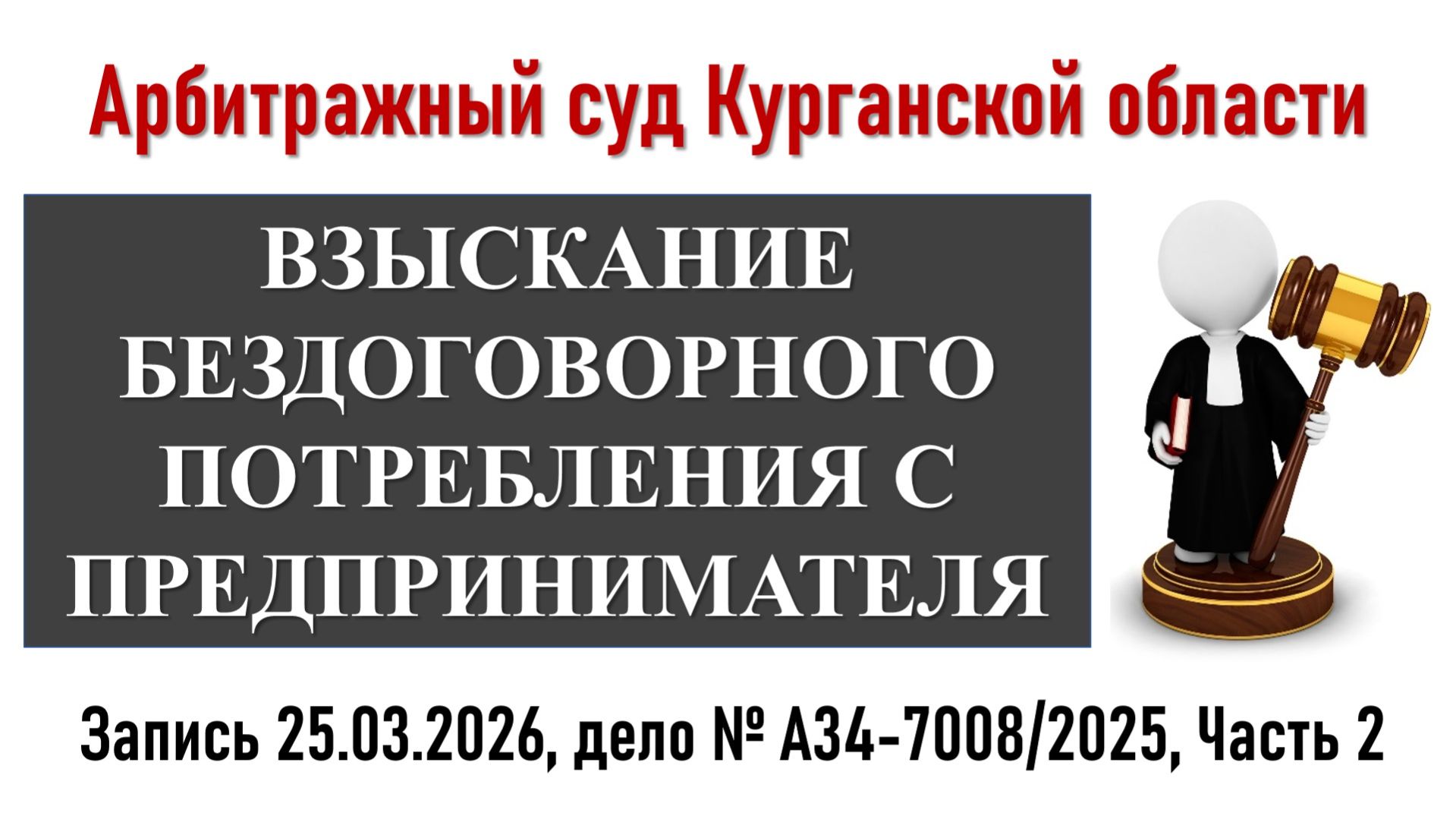 Заседание в Арбитражном суде Курганской области Часть 2