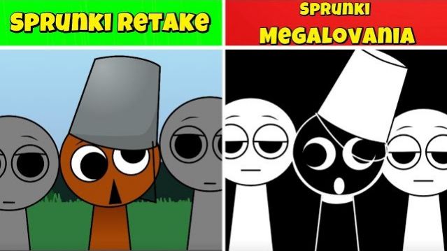 СПРУНКИ МЕГАЛОВАНИЯ СРАВНЕНИЕ С RETAKE ОРИГИНАЛ MEGALOVANIA СМОТРИМ СПРАНКИ SPRUNKI INCREDIBOX