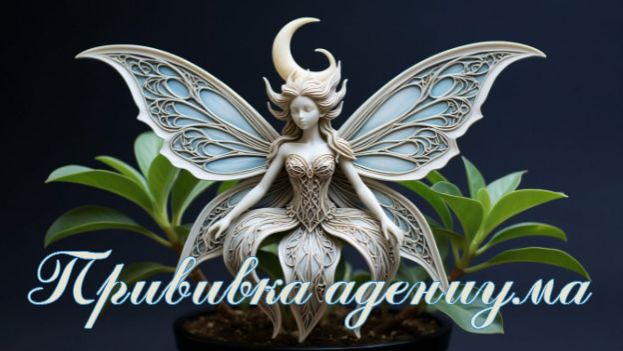 Прививка адениума Лунная Фея 1