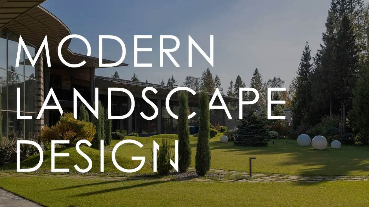 Modern landscape design by IDILLIO