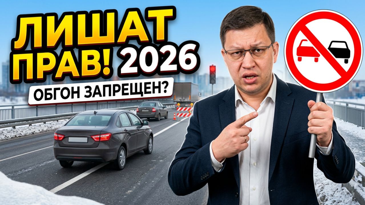 Такой обгон оставит без прав в 2026 году!