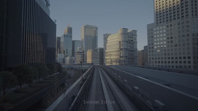 Япон жд каб #5 - Поездка в рассвет над токийским заливом