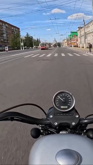 Harley Davidson Sportster XL1200N POV прохват по Туле 2